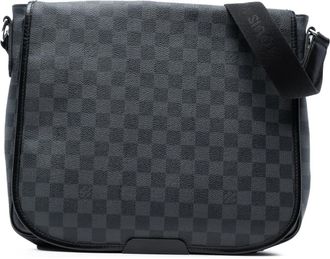 Louis Vuitton Hobo Bags - Damier Graphite Daniel MM - Gr. unisize - in Schwarz - für Damen