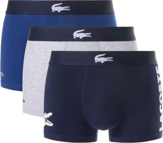 Lacoste Homme, Sous-v&ecirc;tements, Multicolore, Taille: L Tripack Boxer Coton Stretch