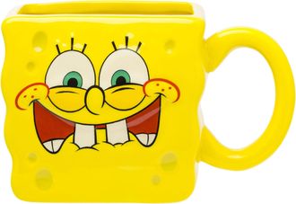Silver Buffalo Nickelodeon Spongebob Lachendes Gesicht Keramik 3D geformte Tasse