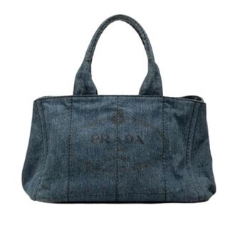 Prada Pre-owned Denim Satchel - Femme - Pre-owned - Bleu - Taille: ONE Size