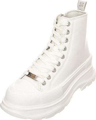 Steve Madden Femme, Chaussures, Blanc, Taille: 35 1/2 EU Bottines &agrave; lacets