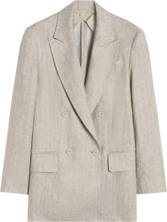 Max Mara Femme, Vestes, Gris, Taille: 34 FR Giacca