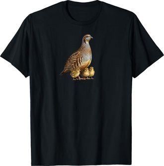 jz.birds Rebhuhn Küken Vogelfreund Gartenvogel Biologe Vogel T-Shirt