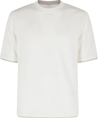 Eleventy Homme, Tops, Blanc, Taille: L T-Chemises