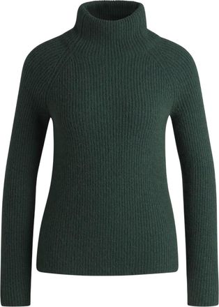 HUGO BOSS Pullover f&uuml;r Damen, Rippenstrick, Regul&auml;r, Raglan&auml;rmel (Gr&uuml;n)