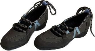 Generic JCVBN Chaussures de sport d&eacute;contract&eacute;es &agrave; talon bas pour femme - Bout rond - Lacets confortables - Semelle souple - Pour la marche et la course &agrave; pied