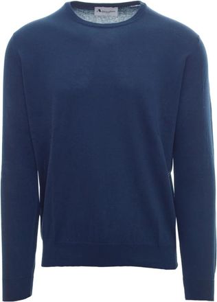 Aquascutum Homme, Pulls, Bleu, Taille: 2XL Nant Round-neck Knit