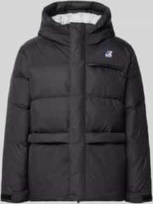 K-Way Steppjacke mit Logo und Kapuze