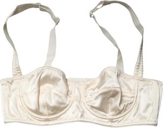 Dolce & Gabbana Femme, Sous-v&ecirc;tements, Beige, Taille: 38 FR Soutien-gorge balconnet &agrave; armatures semi-rembourr&eacute;