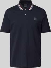 Bugatti Regular Fit Poloshirt mit Label-Badge
