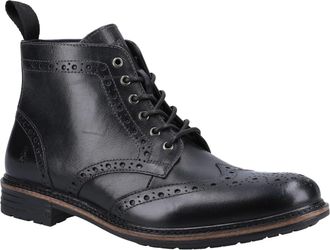 Hush Puppies Joshua Brogue Herren Stiefel, Schwarz, 40.5 EU