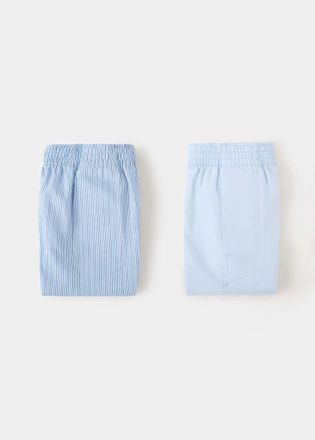 Mango Lot 2 boxers motifs diff&eacute;rents bleu ciel - Homme - XL - MANGO MAN