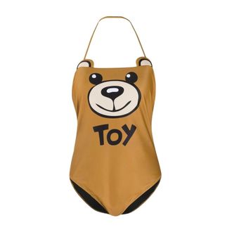 Moschino Femme, Maillots de bain, Brun, Taille: 40 FR 1888 Costume Intero Toy Orecchie