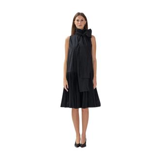 P.A.R.O.S.H. Pimpy Midi Kleid - - Dresses - Damen - Schwarzk - M