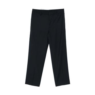 Emporio Armani Logo Detail Wollhose - - Trousers - Herren - Blau - L