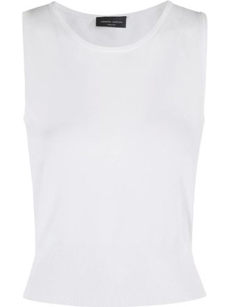 Roberto Collina Fein gestricktes Top - Weiß