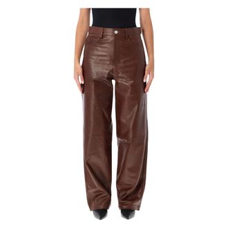 R&oacute;he Bruun Signature Baggy Lederhose - - Trousers - Damen - Braun - XS