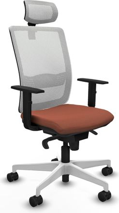 Piqueras y Crespo Stuhl mit Lendenwirbelst&uuml;tze Haches mit 1D-Armlehnen und Kopfteil, h&ouml;henverstellbar und neigbar, ausgestattet mit 5 Positionen und eingespritztem Scha