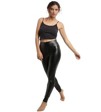 Dim Legging Femme Effet Cuir Relax & Go x1,Noir,M