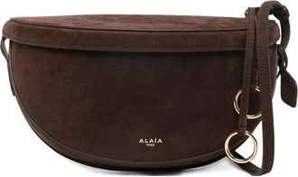Alaia Half-moon Suede Tote Bag