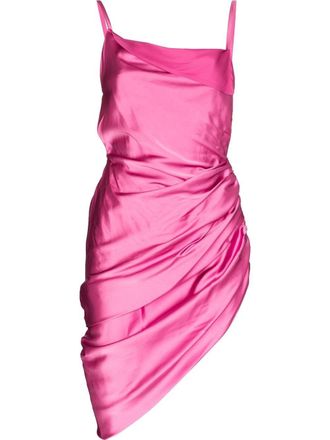Jacquemus robe La Robe Saudade &agrave; design asym&eacute;trique - Rose