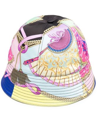 Versace bob &agrave; imprim&eacute; graphique - Jaune