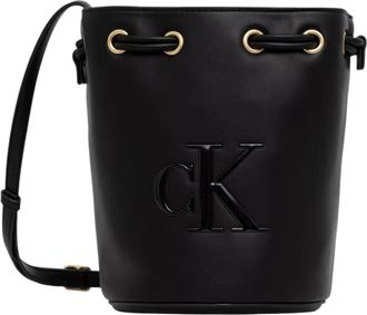 Calvin Klein Bold Kleine Bucket Bag - - Bags - Damen - Schwarzk - ONE SIZE