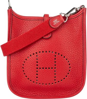 Herm&egrave;s Crossbody Bags - Hermes Rouge Taurillon Clemence Evelyne 16 Crossbo - Gr. unisize - in Rot - f&uuml;r Damen
