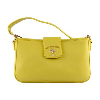 U.S.Polo Association Klassische Baguette Schultertasche - - Bags - Damen - Gelb - ONE SIZE