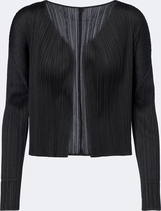 Pleats Please Issey Miyake Cardigan Basics