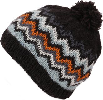 Guru Shop Beanie M&uuml;tze, Bommelm&uuml;tze aus Nepal, Winterm&uuml;tze - Modell 9, Herren/Damen, Wolle