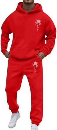 Generic Surv&ecirc;tement de sport 2026 pour homme - Ensemble complet 2 pi&egrave;ces avec sweat &agrave; capuche et pantalon de surv&ecirc;tement - Tenue athl&eacute;tique pour la marche, la