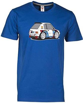 Desconocido T-shirt Peugeot 205 T16, Bleu roi, XXL