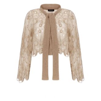 Fabiana Filippi Lace Shirt - - Knitwear - Damen - Beige - S