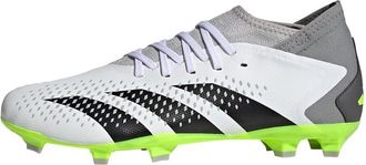 adidas Unisex Predator Accuracy.3 Firm Ground Fußballschuhe (Fester Untergrund), FTWR White/core Black/Lucid Lemon, 41 1/3 EU