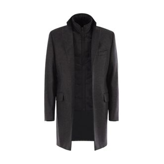 Fay Double Coat - - Coats - Herren - Schwarzk - M