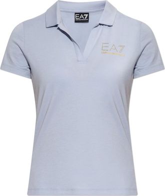 Emporio Armani Emporio Armani Ea7, Femme, Tops, Bleu, Taille: 40 FR Polo Logo