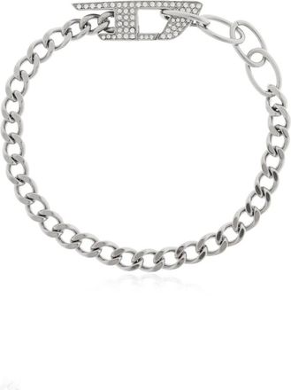 Diesel unisex, Accessoires, Gris, Taille: ONE Size Bracelet avec cristaux scintillants