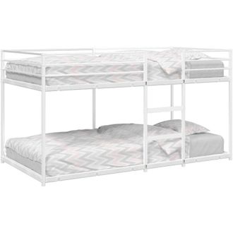 vidaXL Lit superpos&eacute; sans matelas blanc 90x190 cm acier Vidaxl