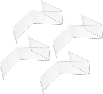 DOITOOL HOOTNEE 4 St&uuml;ck Teiliges Transparentes Pmma Schuhdisplay Stabile Sandalenhalter f&uuml;r Schuhgesch&auml;ft und Zuhause Platzsparende Aufsteller f&uuml;r Sport Freiz