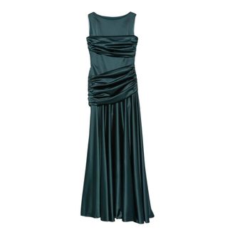 La Petite Robe Di Chiara Boni Raula Satin-Abendkleid mit Raffungen - - Dresses - Damen - Gr&uuml;n - 3XL