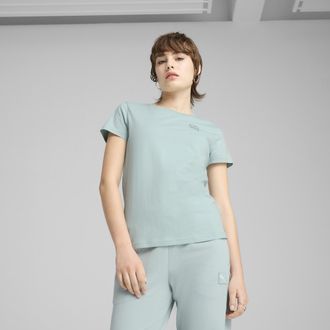 Puma ESS ELEVATED T-Shirt Damen, Kleidung, Gr&uuml;n, M
