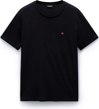 Napapijri Homme, Tops, Noir, Taille: L T-shirt Manches Courtes en Coton Homme