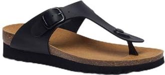 Dr. Scholls Scholl, Tongs pour femme avec semelle en liège, Noir, 35 EU