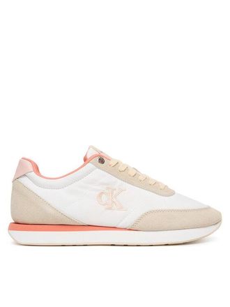 Calvin Klein Sneakers Retro Runner Lace Up YW0YW01990 Wei&szlig;