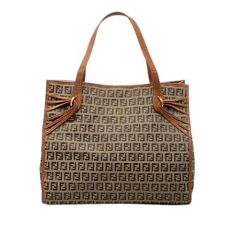 Fendi Pre-owned Vintage Canvas Tote Bag - - Pre-owned - Damen - Braun - ONE SIZE