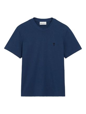 Ami t-shirt &agrave; logo brod&eacute; - Bleu