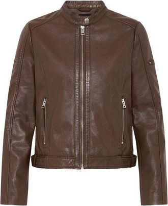 Oxmo Lederjacke OXDenise Modische Echtlederjacke