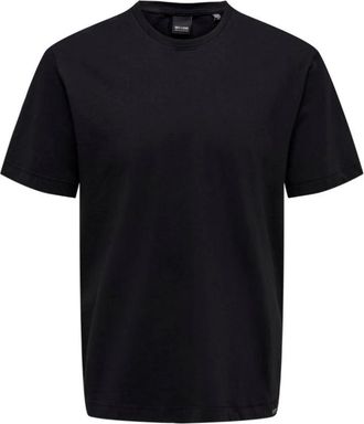 Only & Sons Klassisches Herren T-Shirt - - Tops - Herren - Schwarzk - XL