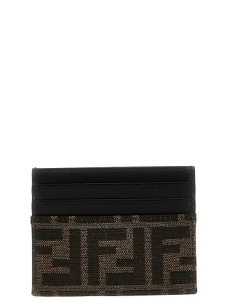 Fendi FF Jacquard Card Case - Black